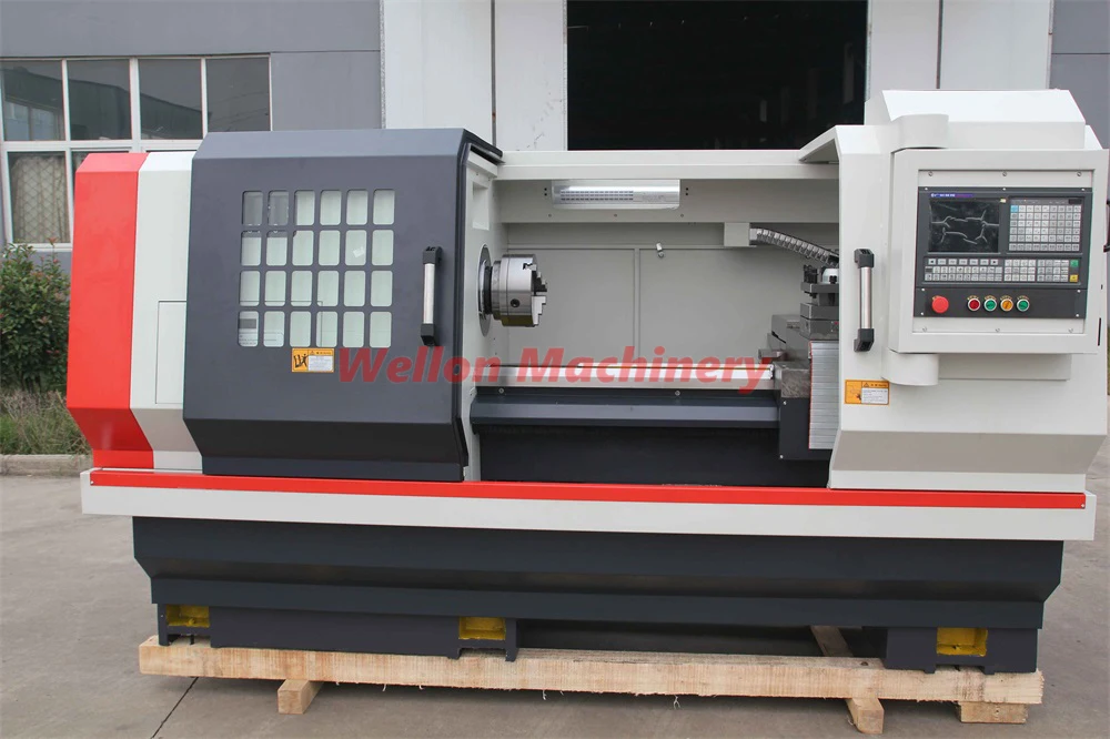 Flat Bed Cnc Lathe Horizontal Metal Turning Machine Ck6160 Machine Tool With Cnc Control System ...