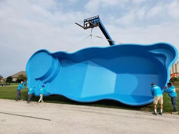 Custom Underground Fiberglass Swimming Pool Fiberglass Above-ground ...