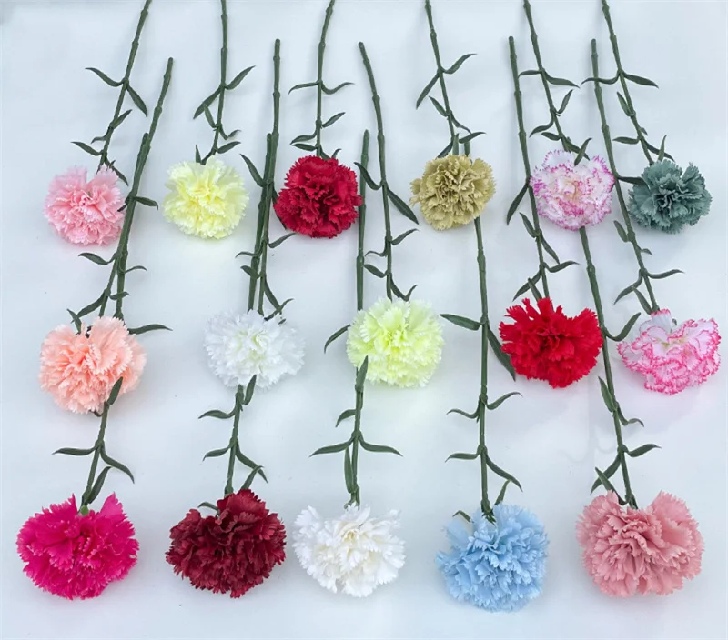 Wholesale High Quality Carnation Flower Artificial Silk Carnation For ...