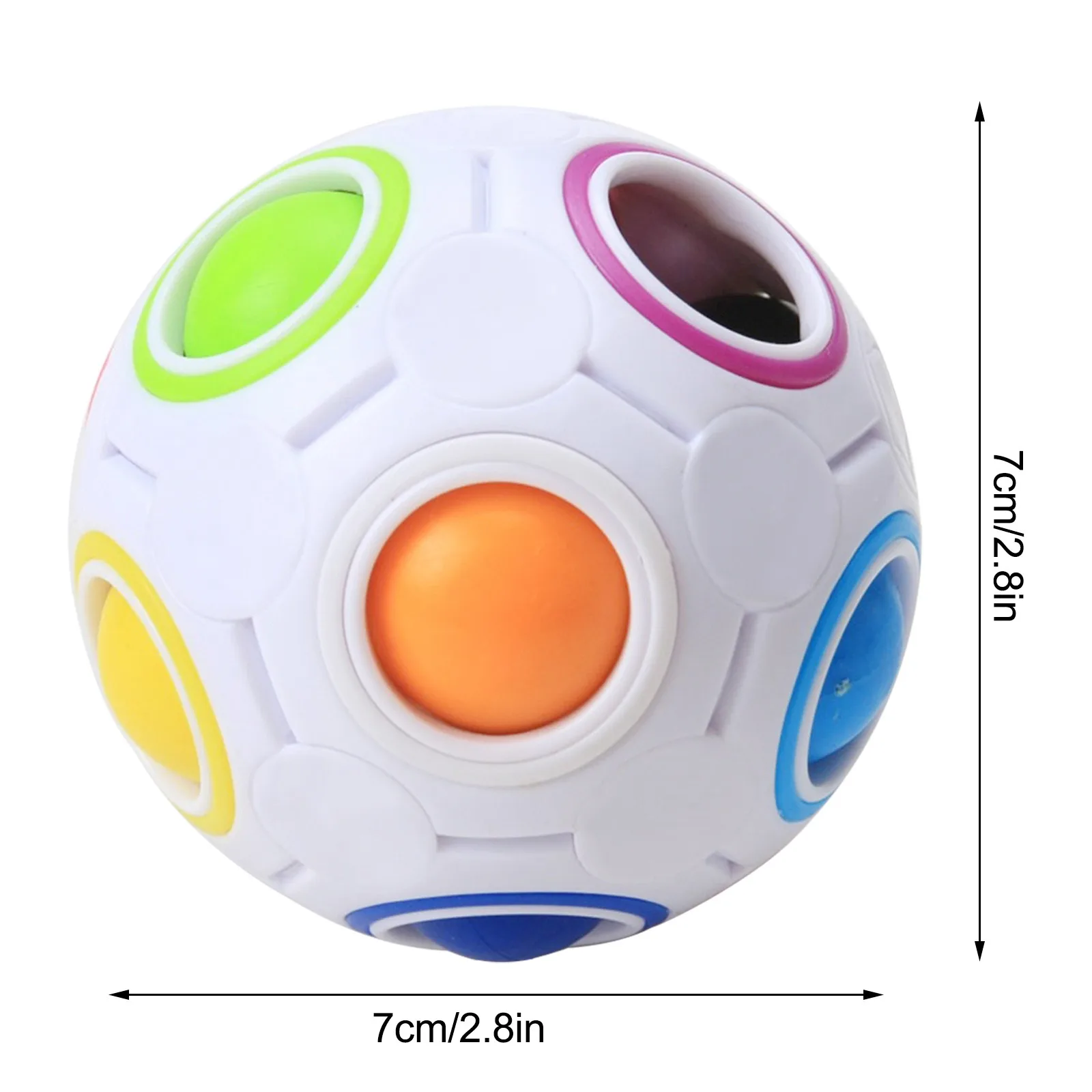 Fidget Toys Stress Reliever Simple Rainbow Magic Ball Figet Simple ...