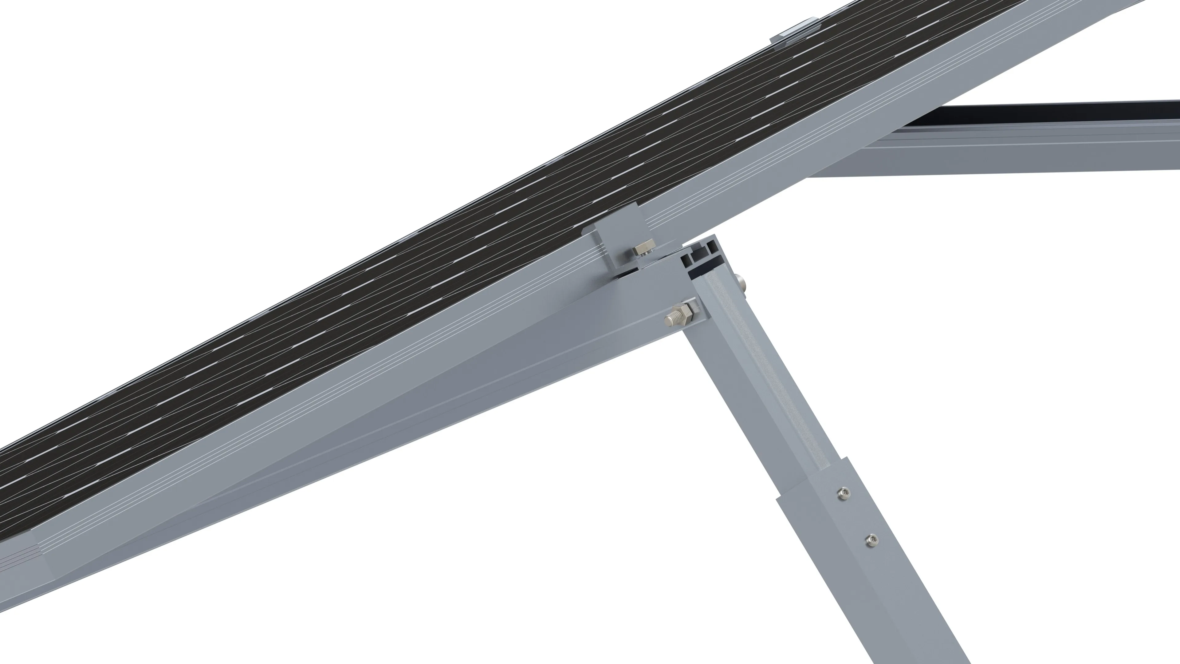 Wholesale Flat Roof Solar Structure Aluminum Triangle Adjustable Angle ...
