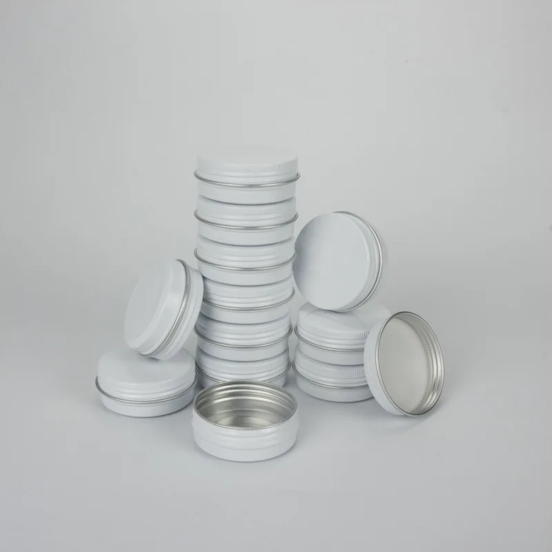 30ml White Color Can Print Aluminum Tin Jar Soap Cosmetics Lip Balm ...