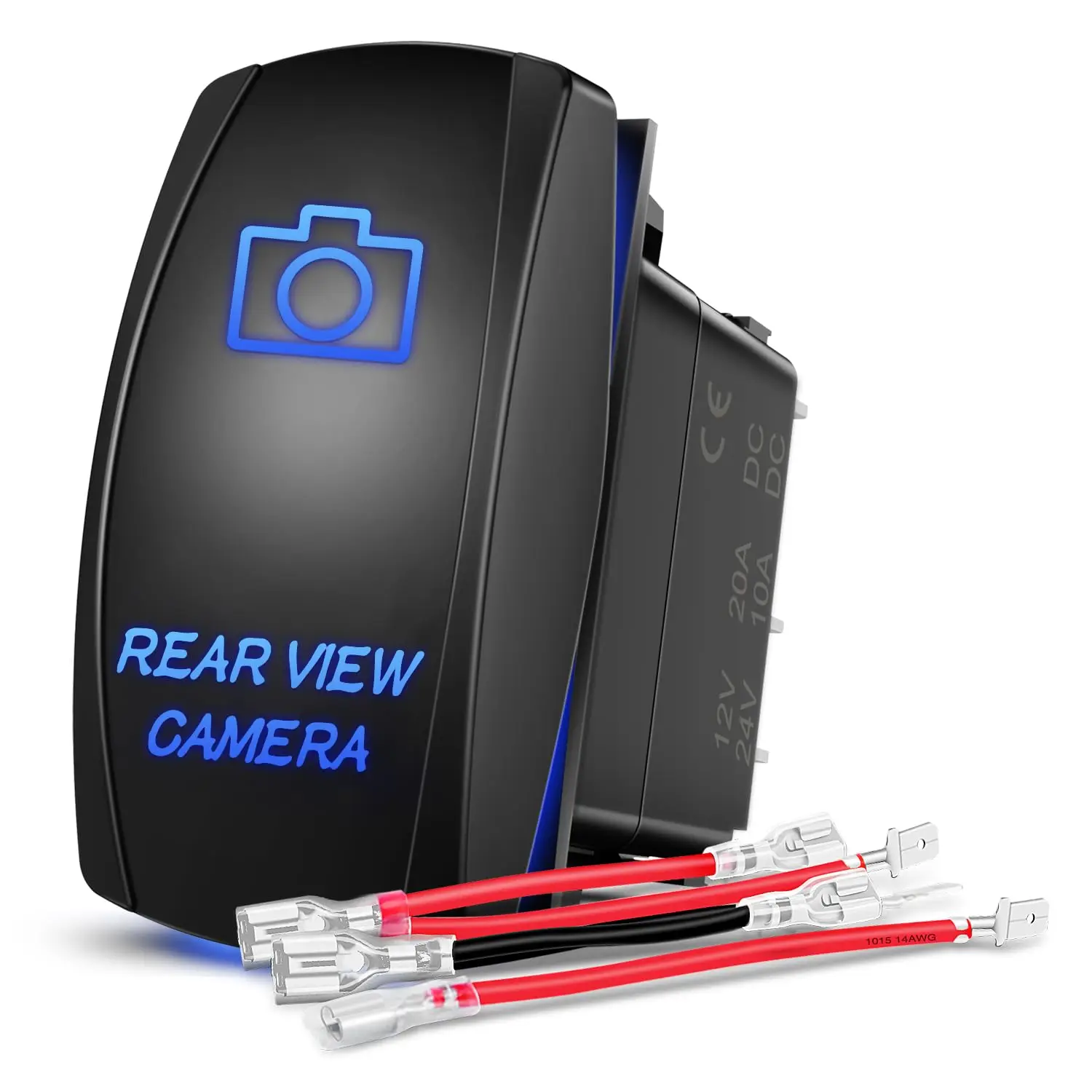 Cabin Light Rocker Switch 5 Pin 12V-24V Marine Boat Heavy Duty Toggle ...