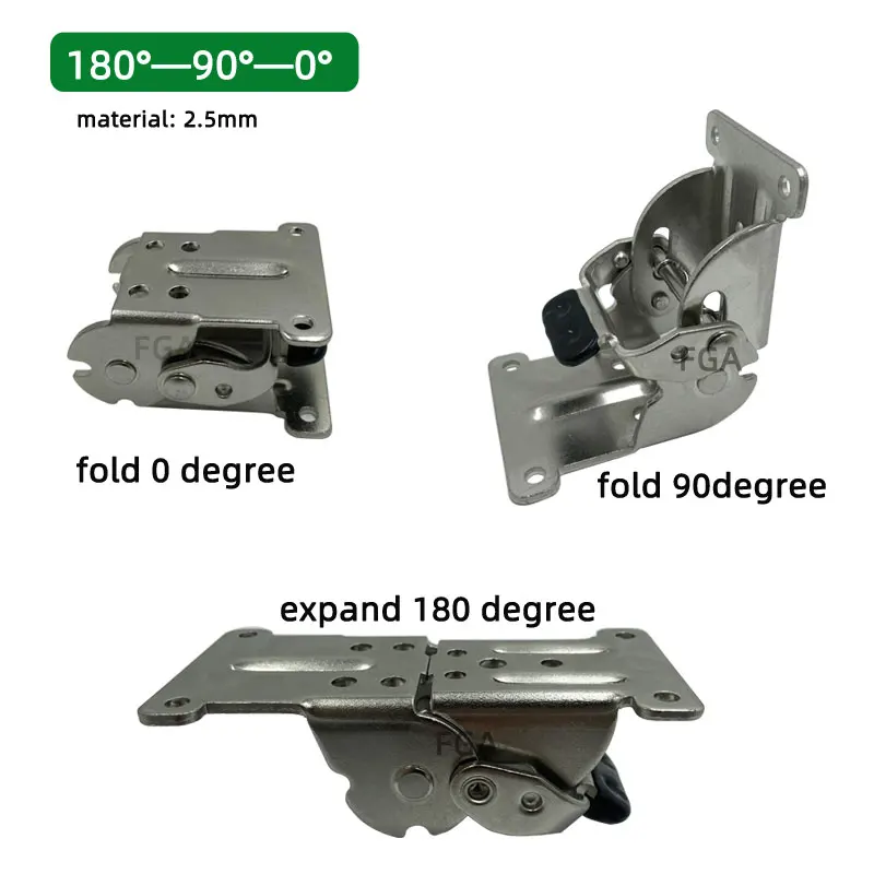 Folding 180 Degree Table Chair Leg Bracket Hinge Sofa Bed Hinge