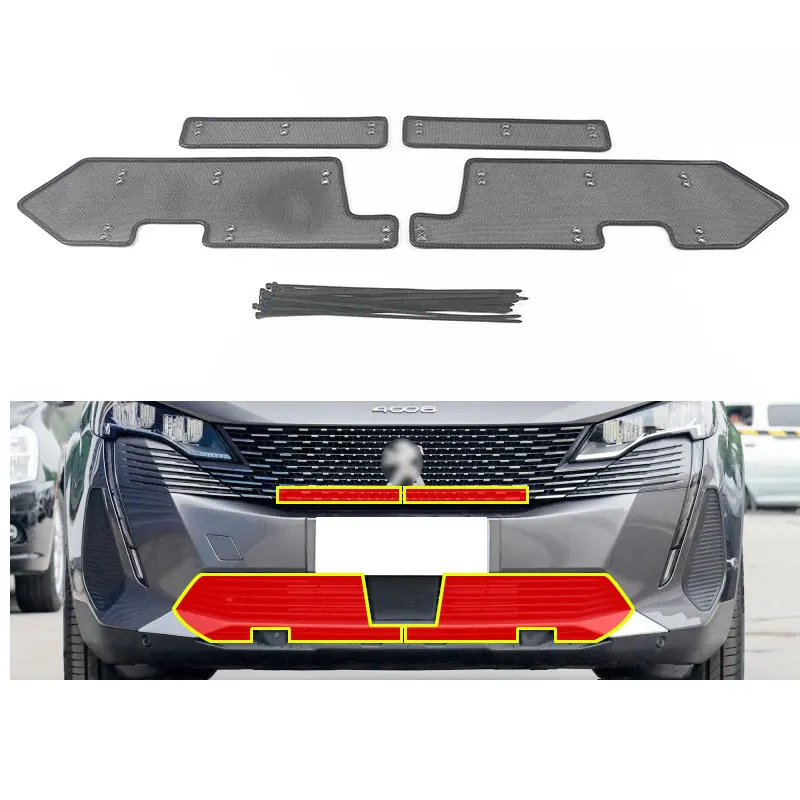 Car Front Grill Net Head Engine Protect Cover Anti-insect for Peugeot ...
