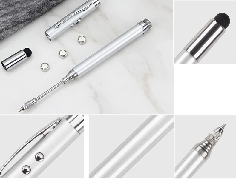 Multifunctional 5in1 Mini Hand Teacher Pointer With Ballpen Writing ...