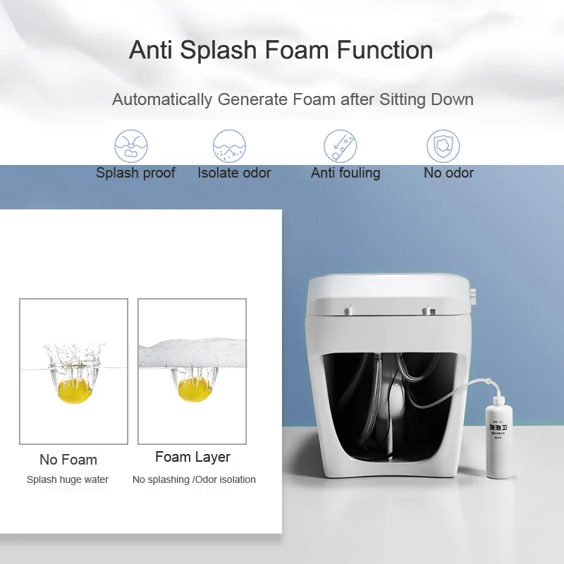 Luxury Modern Style Fully Automatic Operation Electric Bidet Siphonic ...