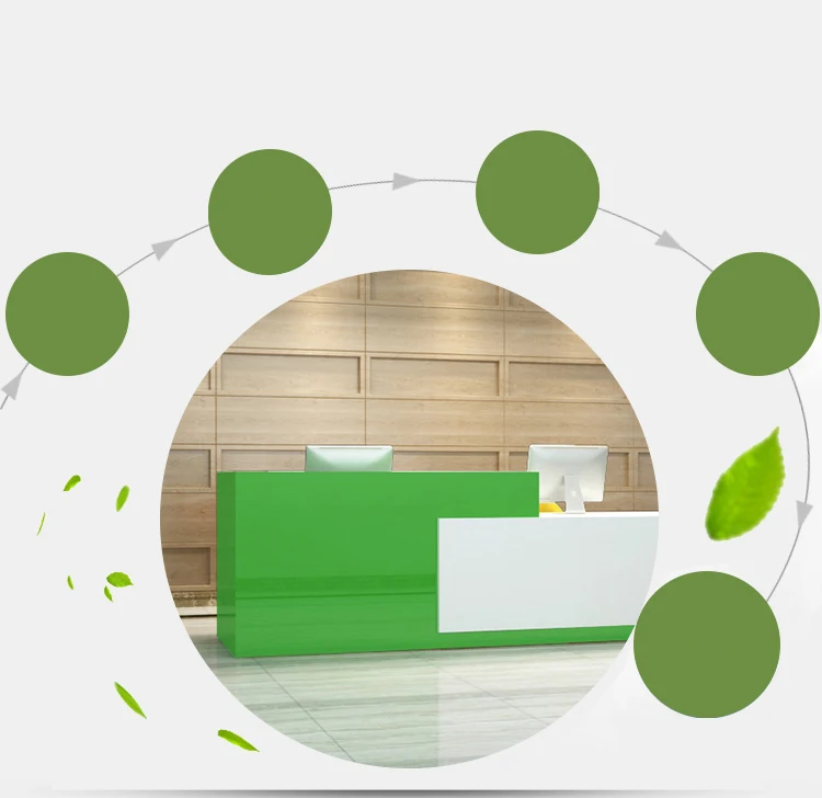 Modern Office Hospital Reception Counter Design