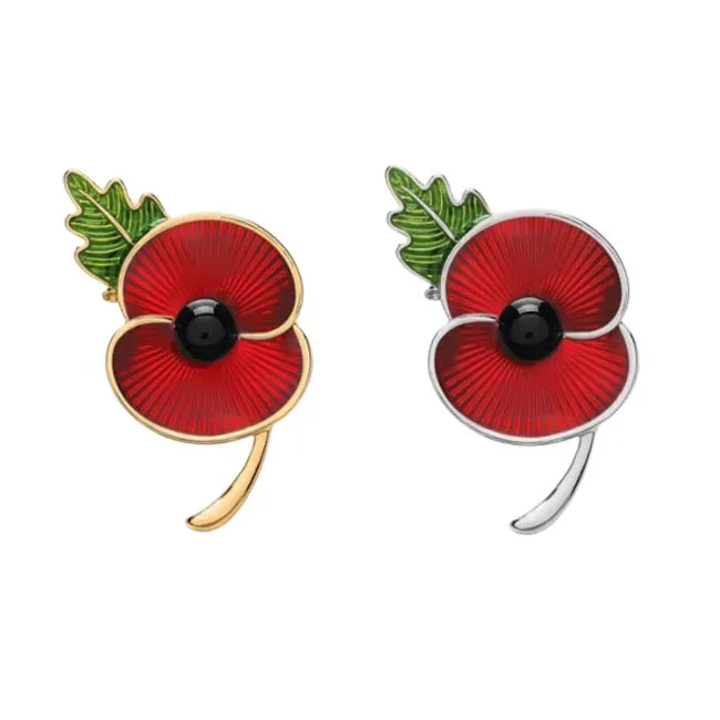 Customize Remembrance Sunday Brooch Veterans Day Never Forget Raf Red ...