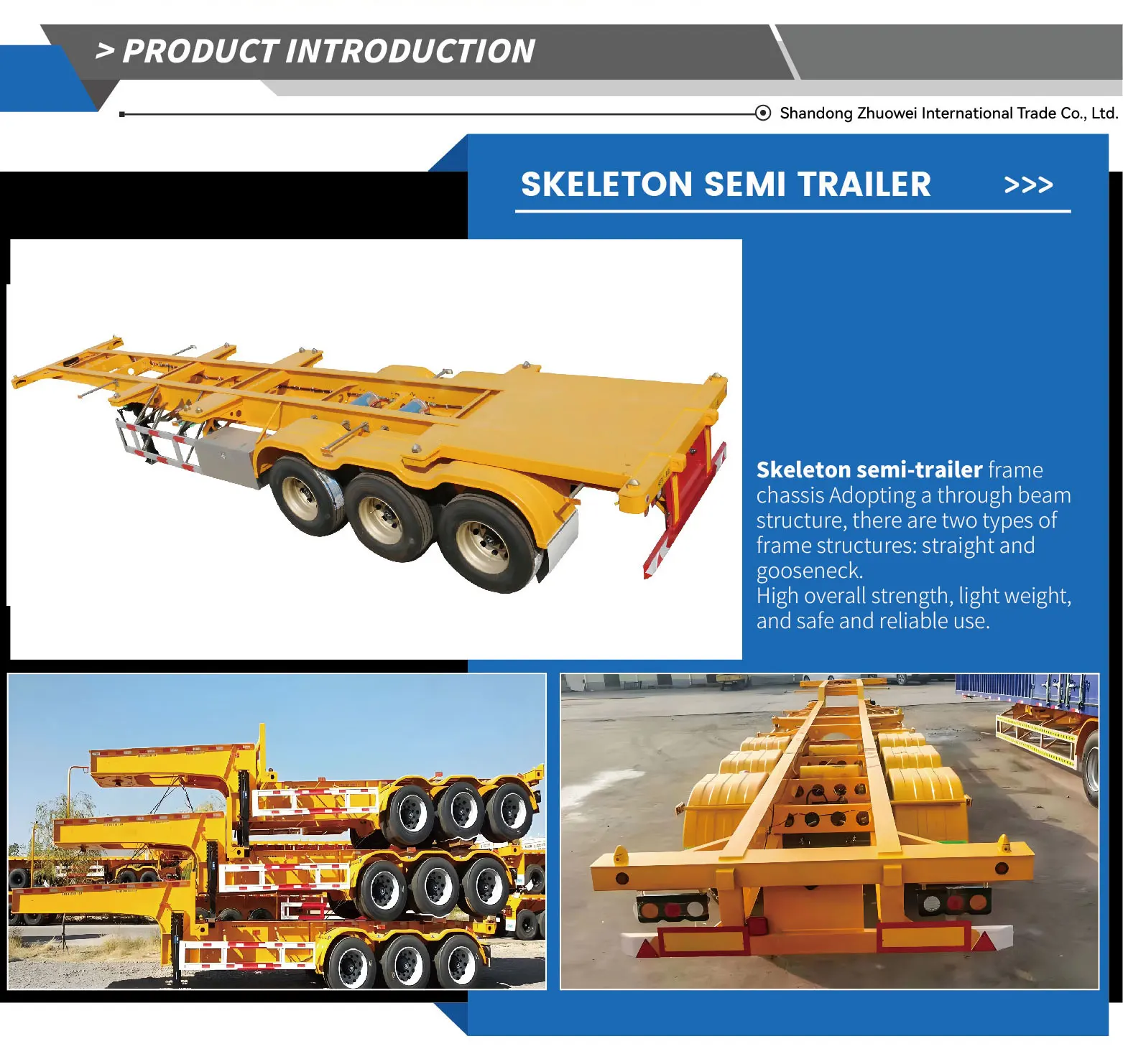 3 Axles Skeletal Chassis Container Carrier 40FT Container Skeleton Semi Trailer| Alibaba.com