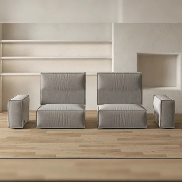 Modern Luxury Italian Style Kd Assembly Fabric Couch Modular Sectional ...