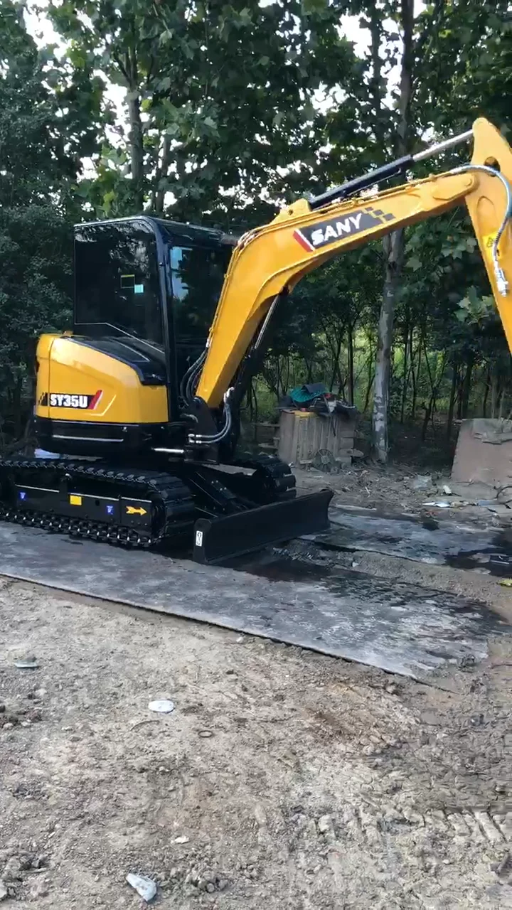 Mini Excavator Sany 35u Track Crawler 3.5 Tons Micro Digger Tractor ...