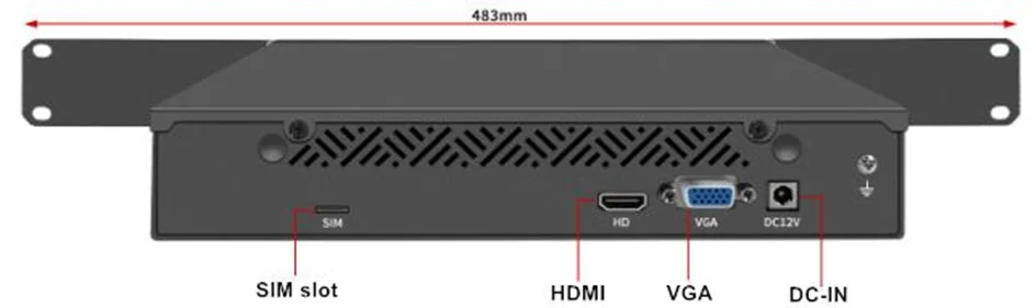 1U Rack-Mounted Firewall Appliance Router Mini PC - Intel N100