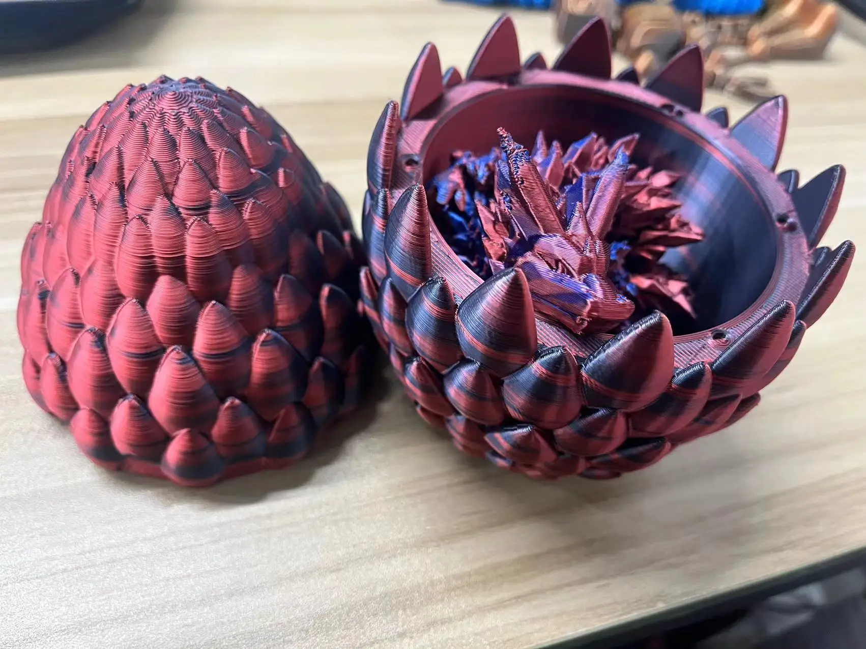 3D Printing Service FDM Process PLA Hinge Dragon Activity Toy Dragon ...