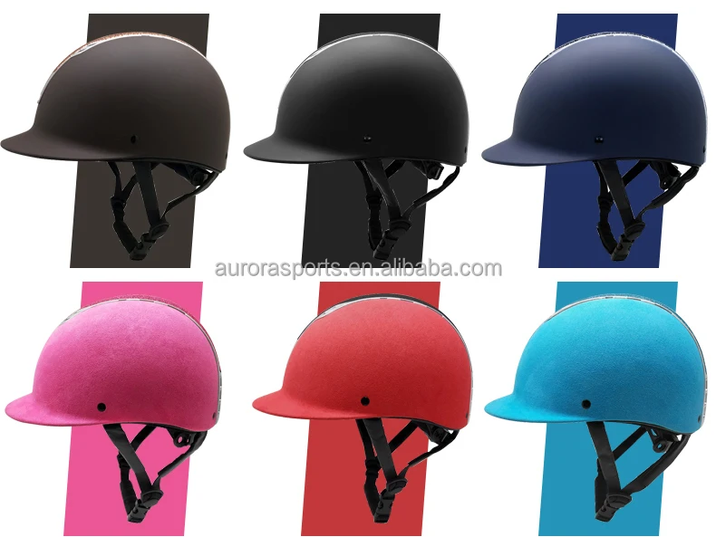 Adjustable Safety Horse Riding Helmet Ce Vg1 Astm Certified Black Rose ...