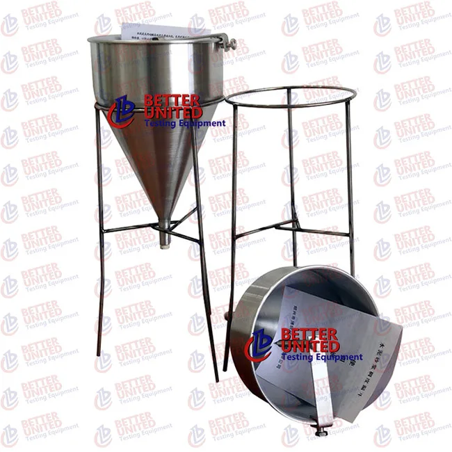 Concrete Steel Grout Flow Cone Set / Flow Cone Apparatus / Funnel Set ...