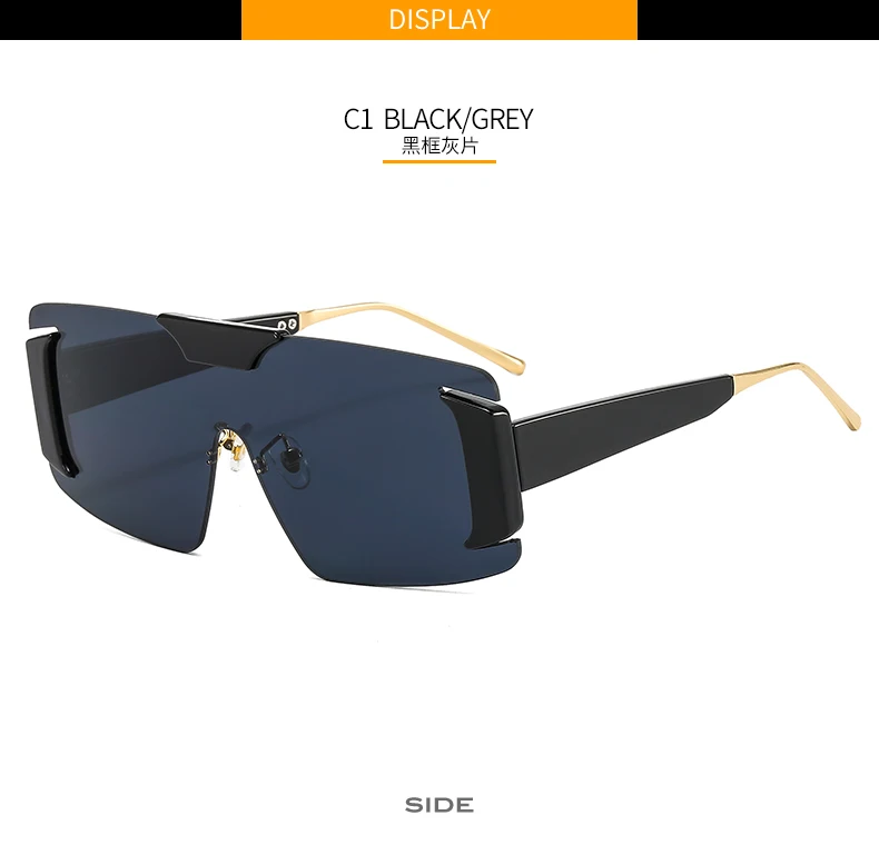 VASHAP 2226 2022 New Sunglasses Unique Oversized Plastic Metal Designer ...