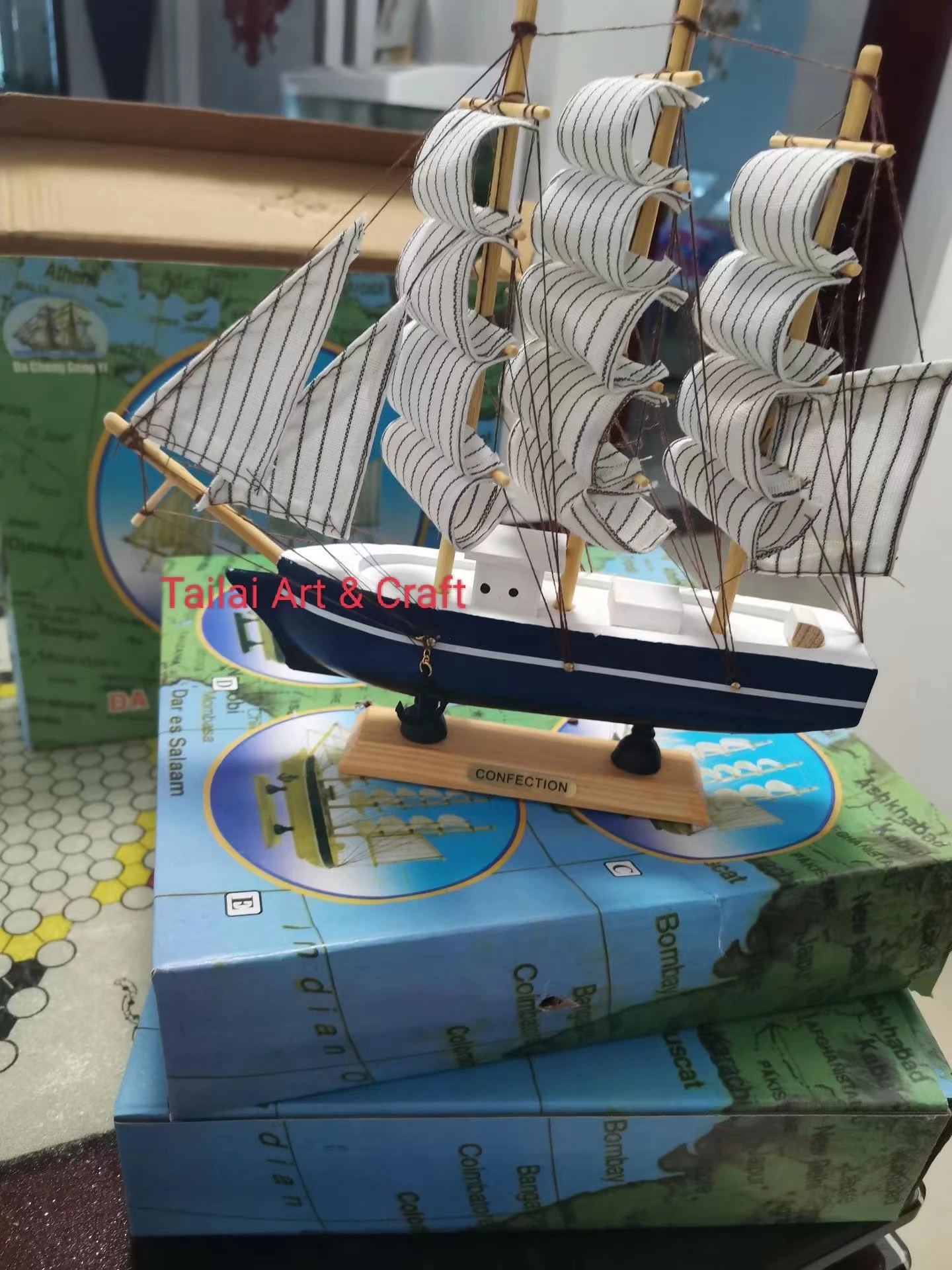 Tailai Wooden Handicraft New Fully Assembled Display Ship Model ...
