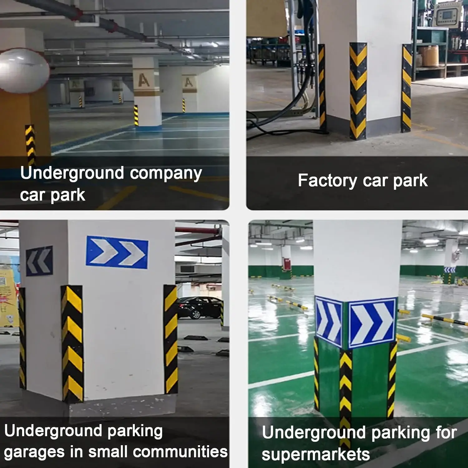 Benc Rubber Corner Guards For Walls Door Edge Protector Parking Lots ...