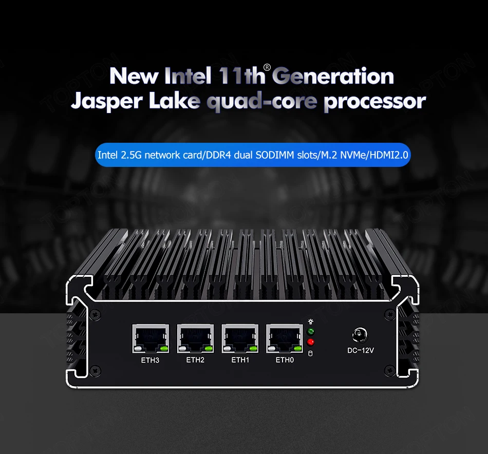 2.5g Pfsense Router 11th Gen Cele-ron N5105 4* I226 Nics Nvme 2*ddr4 ...