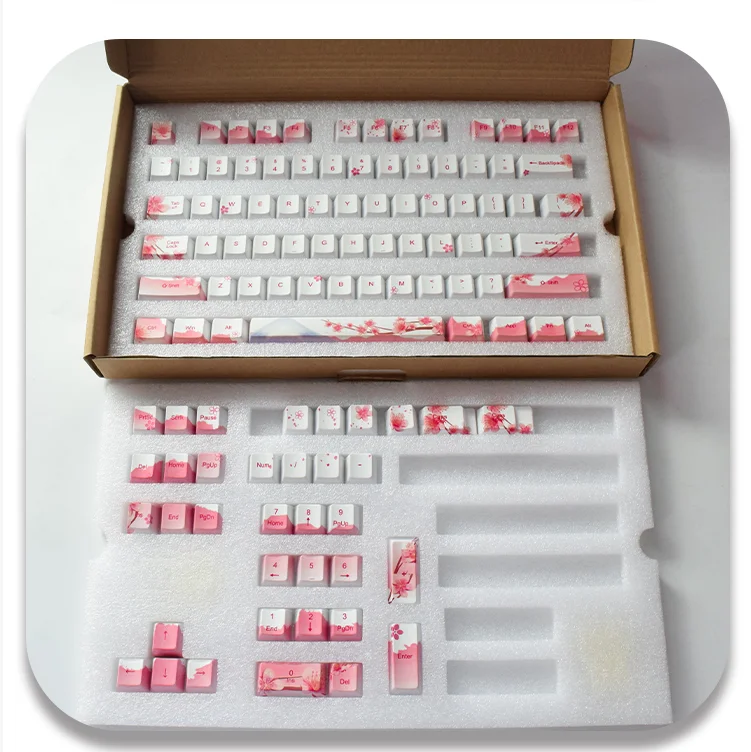 Aflion Oem Custom 104 Key Pbt Translucent Keyboard Mechanical Keyboard ...