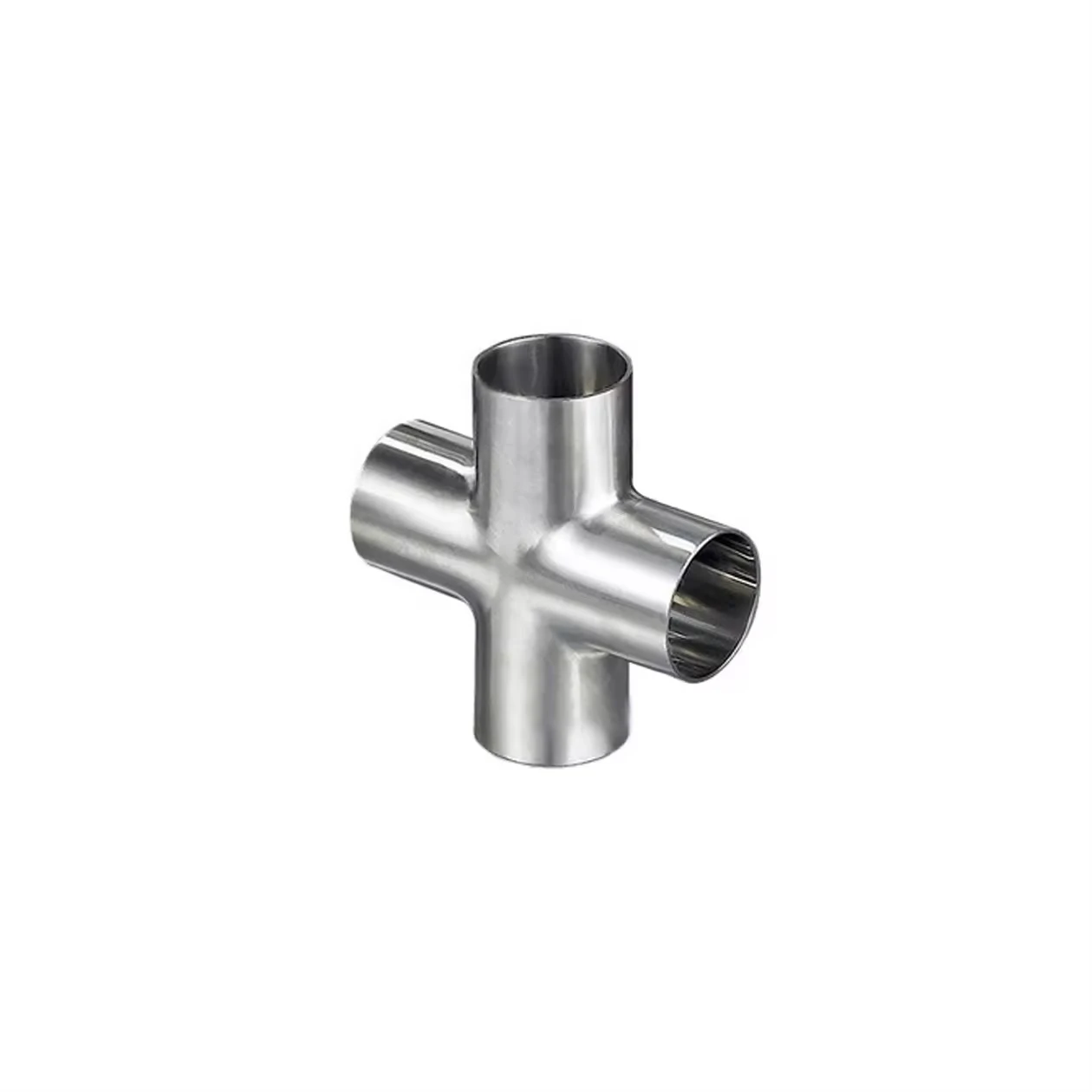 Sanitary Stainless Steel Equal Diameter Butt Weld Cross Pipe Fitting ...