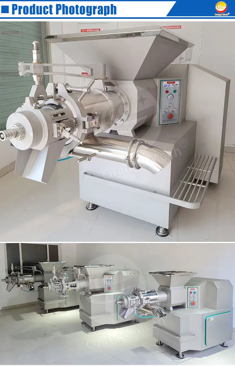 Mechanical Deboned Deboner Beef Chicken Wing Meat and Bone Separator ...