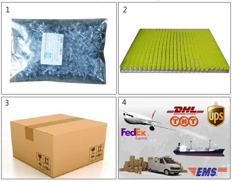 504 Diffused Light Emitting Diode Red Green Blue Yellow Lamp Through ...