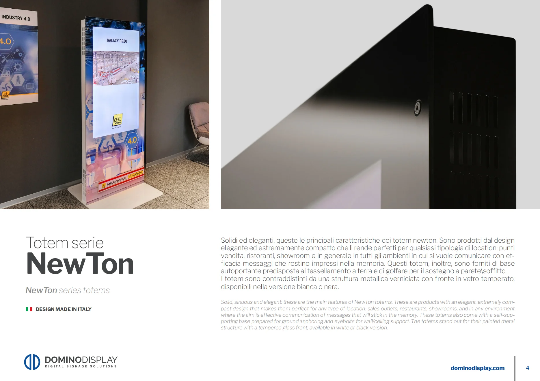 Made In Italy Aesthetic And Functional Newton 55 Ts Multimedia Totem ...