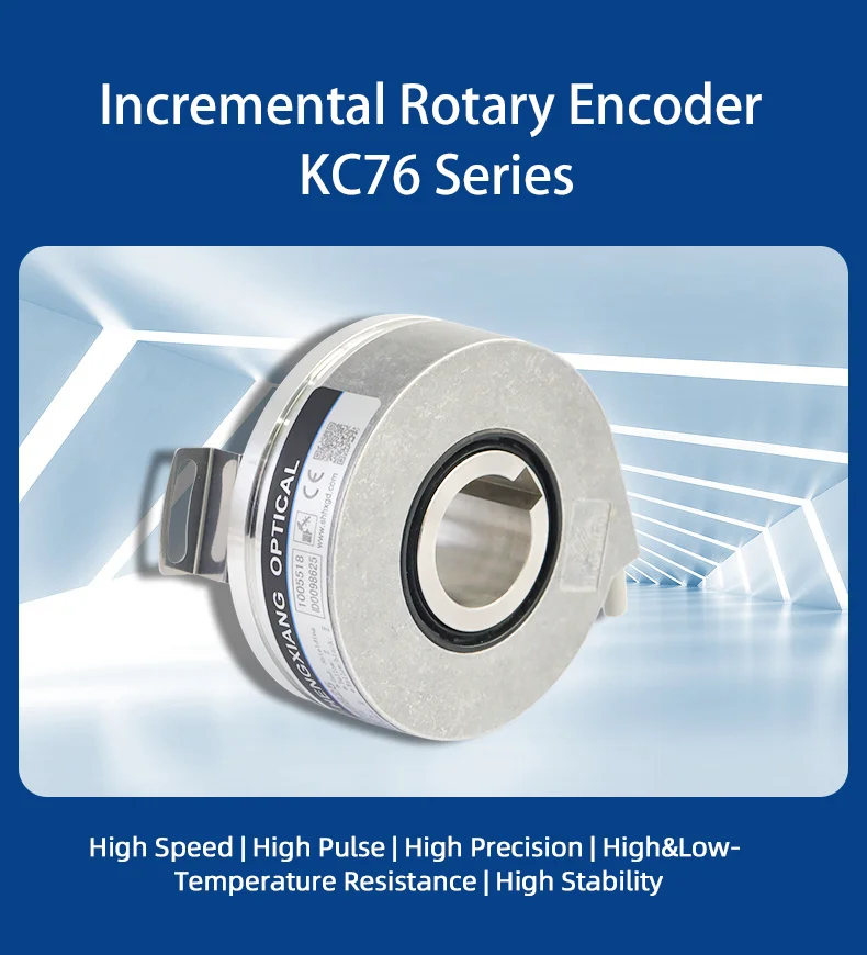 Kc76 5000 Ppr Optical Rotary Encoder Pnp 3000rmp Motor Speed Rotary Incremental Optical Encoder ...