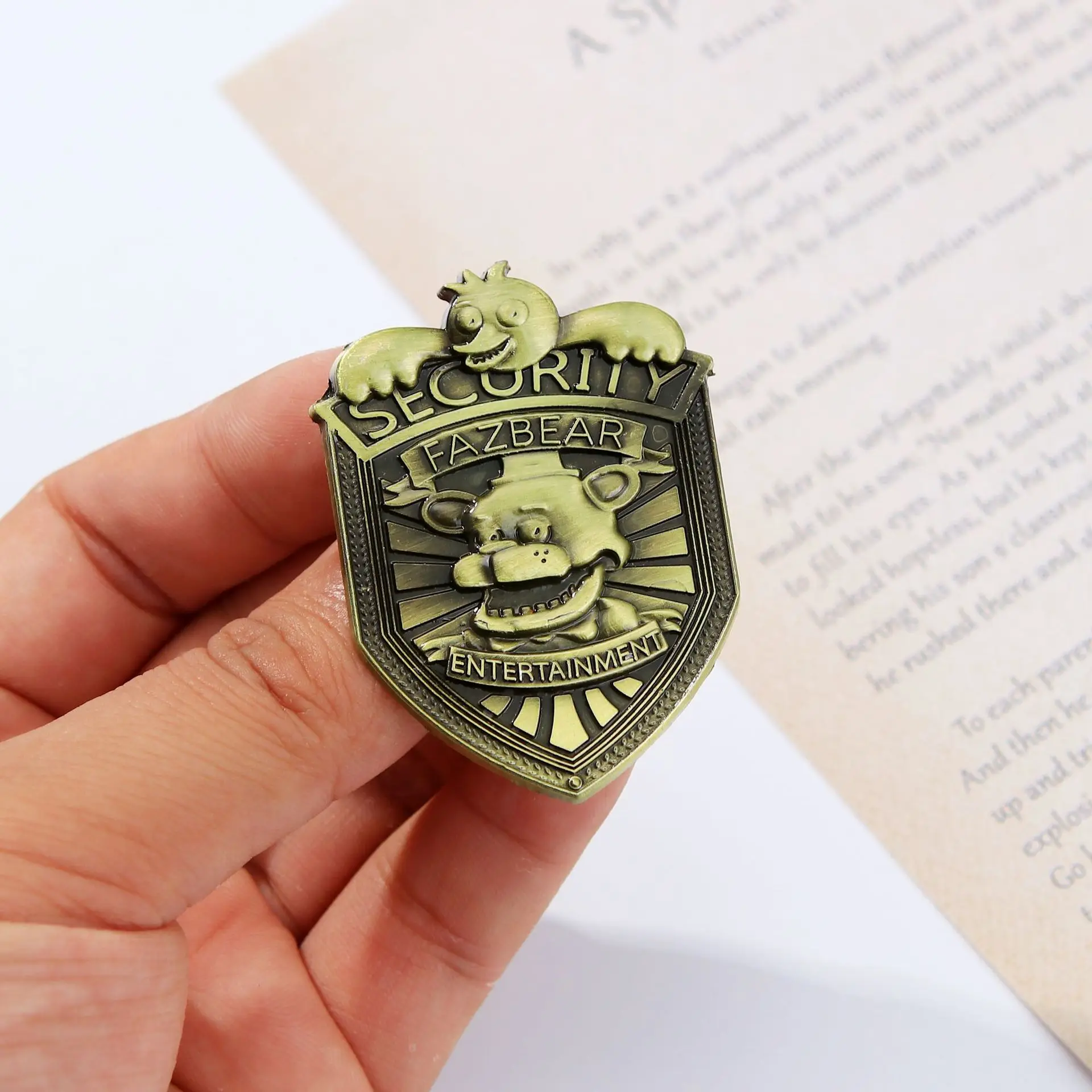 Fnaf Security Guard Badge Freddy Fazbear's Night Guard In Fnaf Costume ...