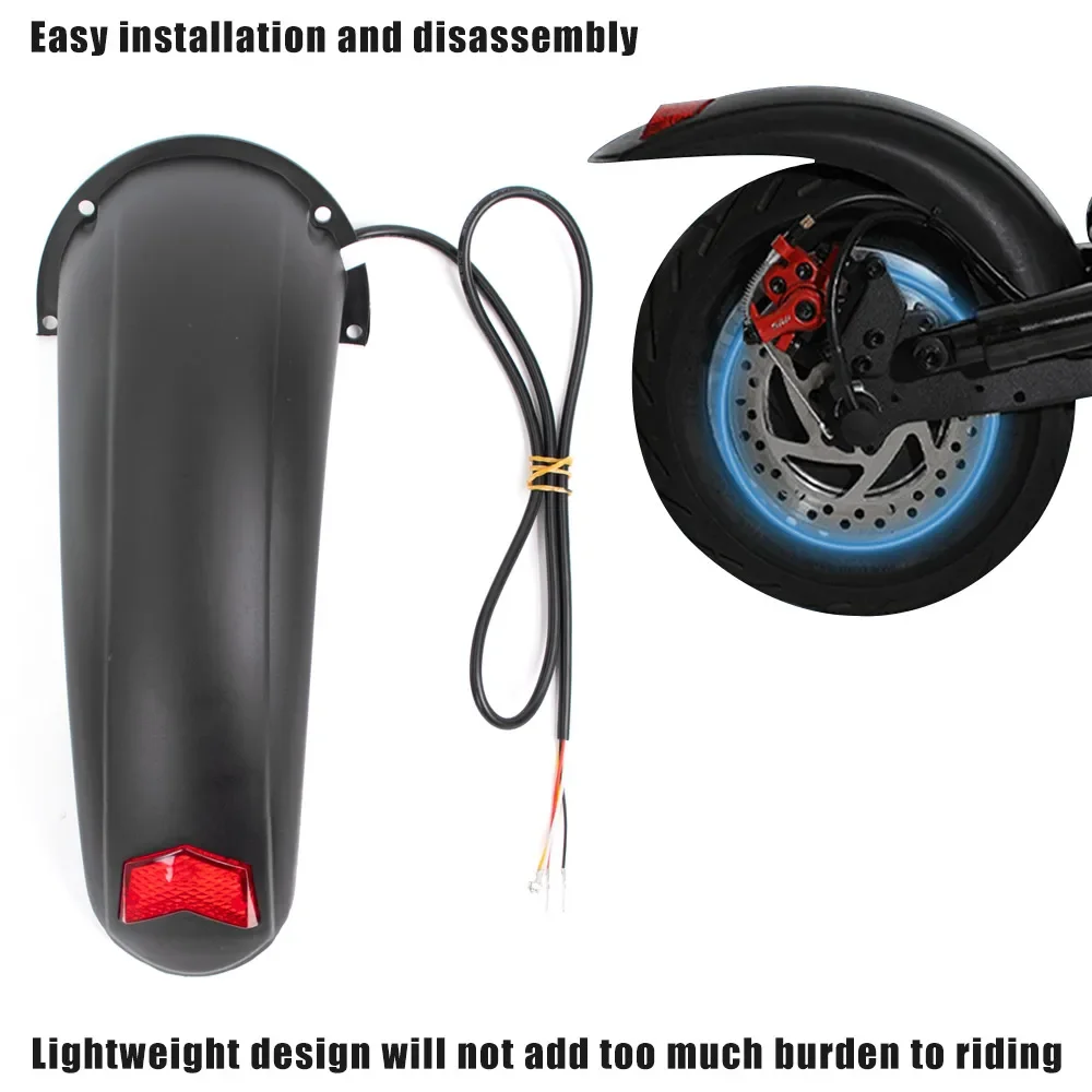 10 Inches Scooter Splash Proof Rear Brake Fender With Taillight For ...