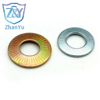 Din9250 Conical Knurled Spring Washers Steel Yellow Blue White Zinc ...