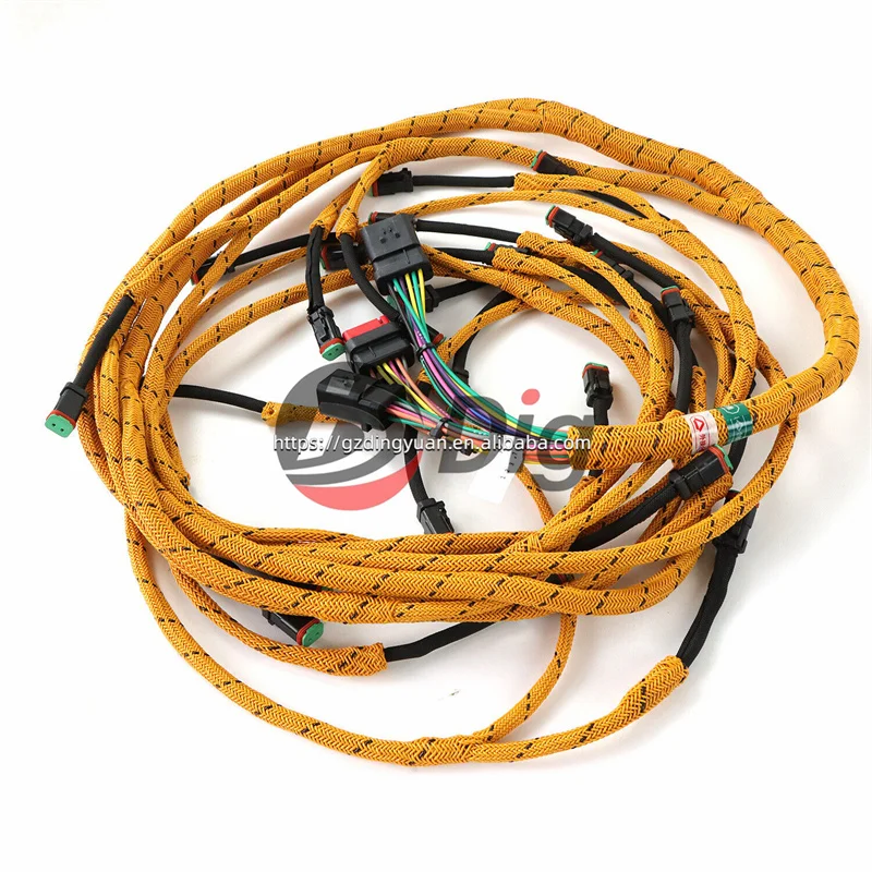 Excavator E374d 374d Solenoid Valve Wiring Harness For Caterpillar 350 ...