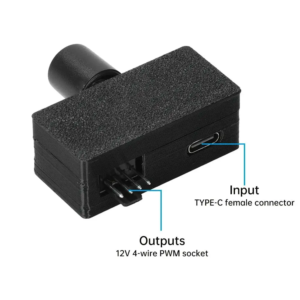 PWM Speed Controller 4-Pin Fan Speed Controller Type C USB Power Supply ...