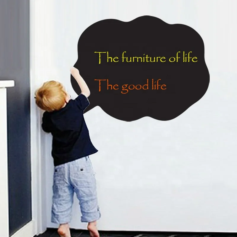 Erasable And Writable A4 Blackboard Sticker Chalkboard Stickers Week ...