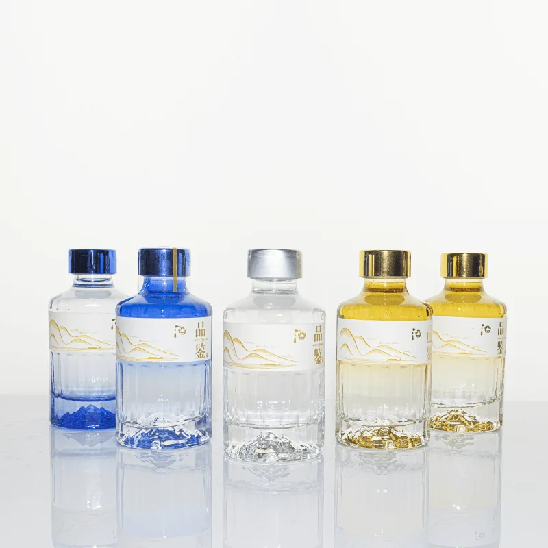 Wholesale 100ml Vodka Whisky Gin Tequila Brandy Rum Glass Bottle Packaging