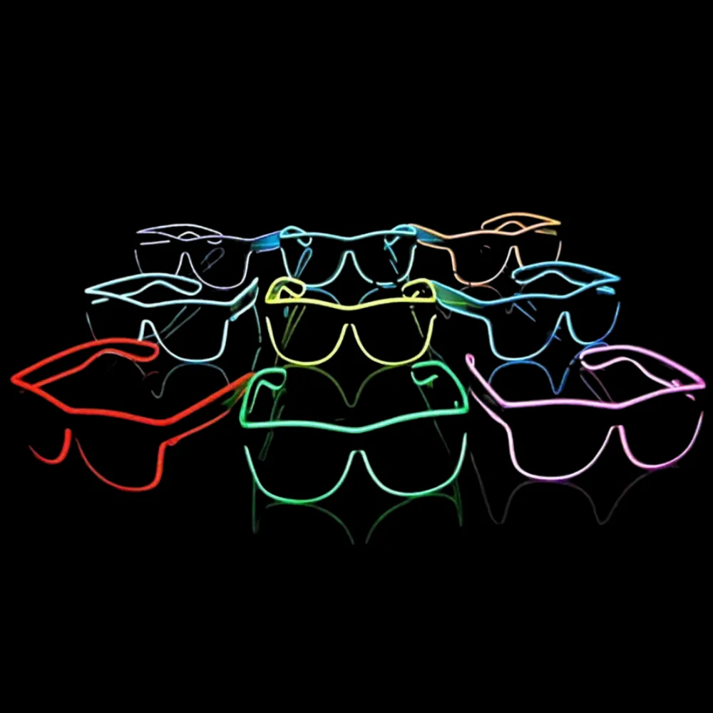 Wireless Light Up Glasses 3 Modes Led Luminous Glasses Glow In The Dark ...