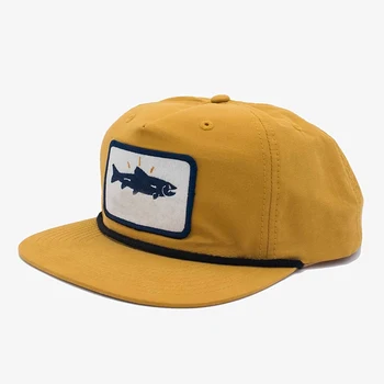 Custom 5-panel Fishing Outdoor Unstructured Embroidery Logo Patch ...