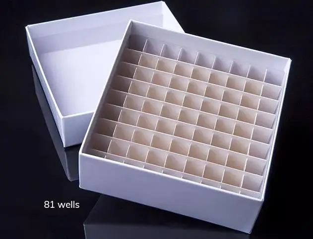 3 Inch Cardboard Cryobox - 96-Well Freezer Boxes for 5ml
