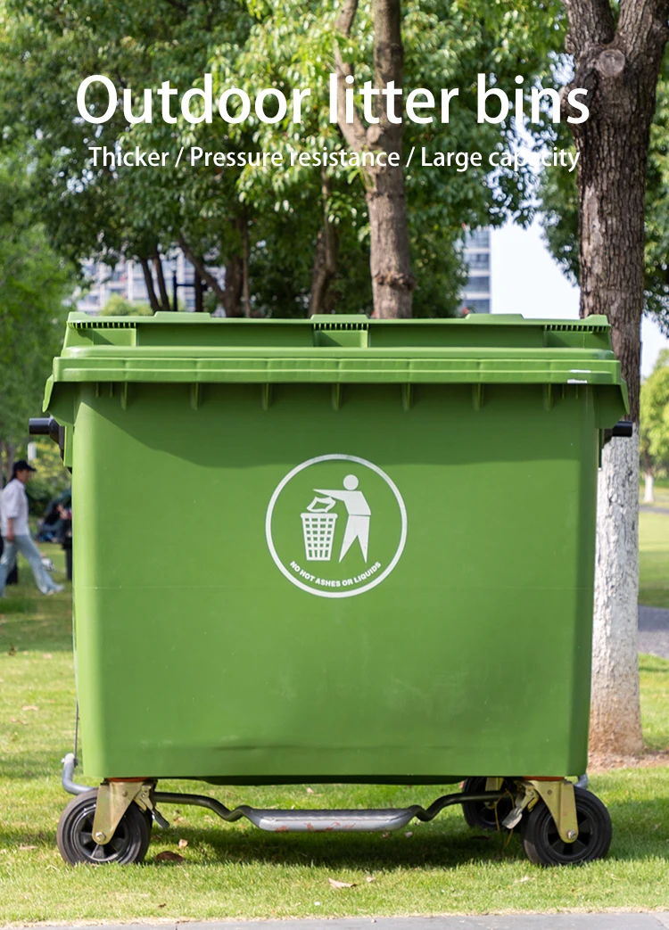 660l 1100l 1200l Euro Outdoor Modern Recycle Wheeled Bins
