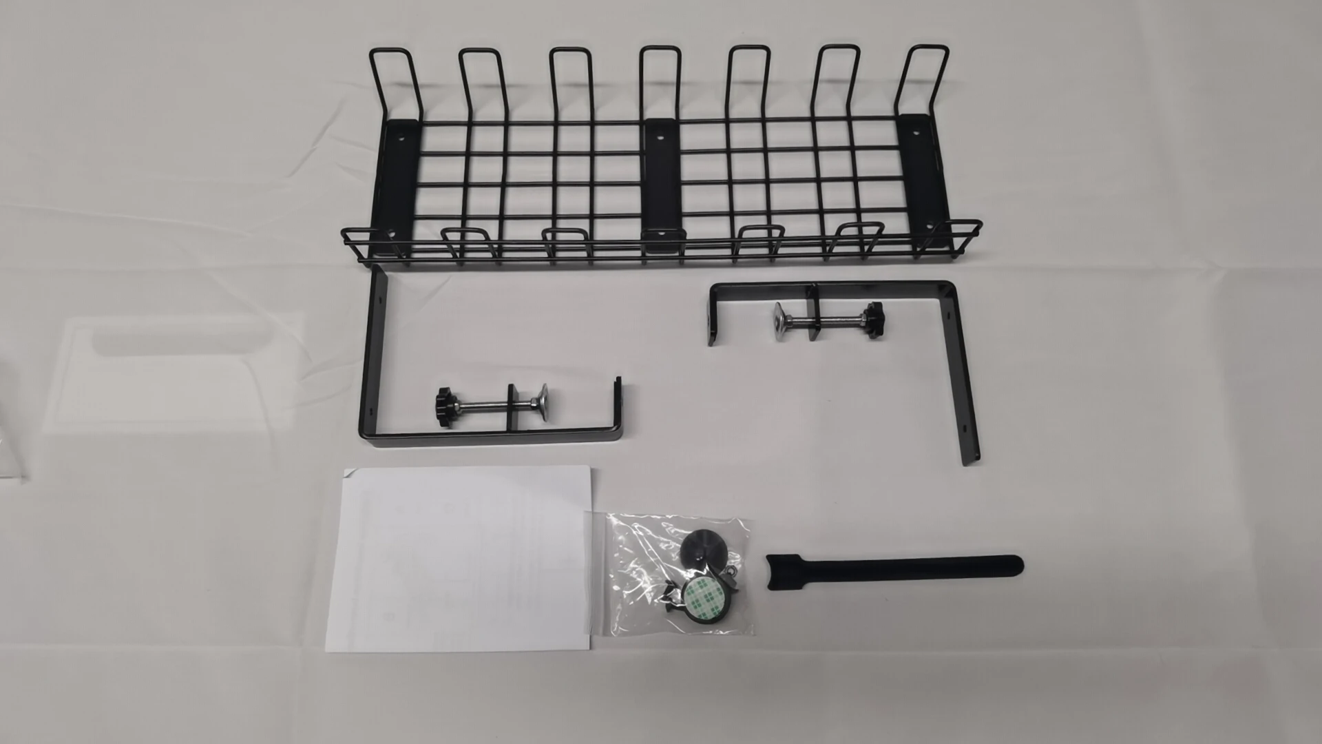 Wire Management Compartment Cable Duct Under Desk No Drill Cord Holder ...