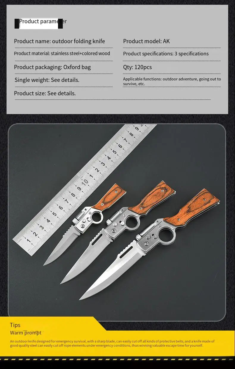 Small Knife G10 M390 Titanium Steel Fixed Blade Hunting Tactical ...