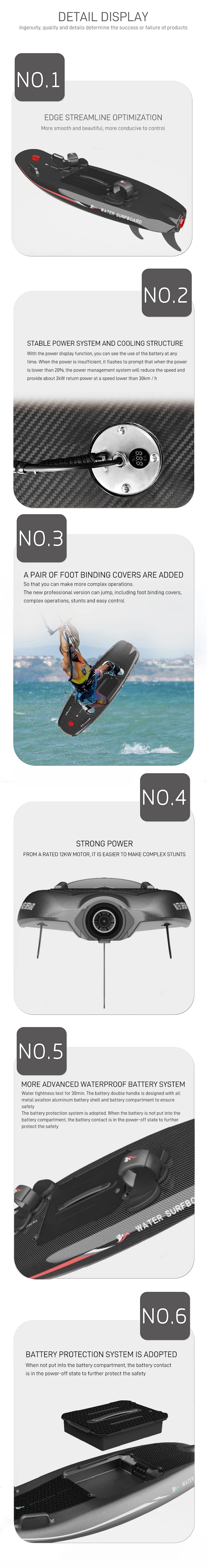 Oceans And Lakes Electric Board Paddle Board 12kw High Power Motor ...