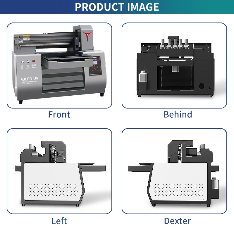 A3 A2 Multipurpose Mini Small Pvc Card Bottle Golf Desktop Rotary Flatbed Led Uv Printer For ...