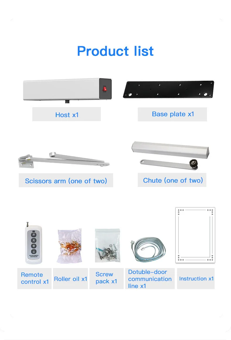 Cd-60 Intelligent Automatic Door Closer Remote Control Induction ...