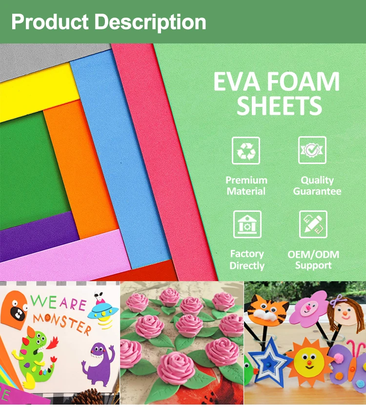 China Supply EVA Foam Sheets Colorful Crafting Sponge Paper| Alibaba.com