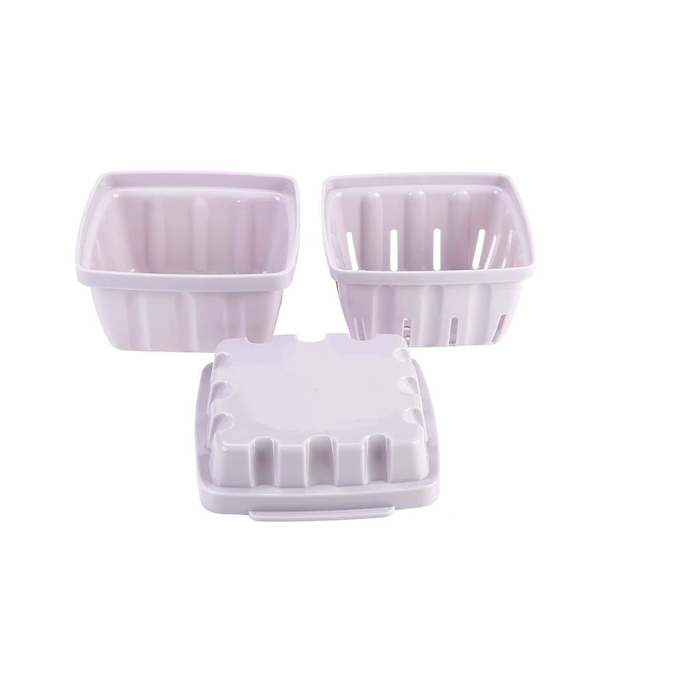 BPA Free 3 in 1 Berry Bowl Colander Set Fruit Strainer Container with ...