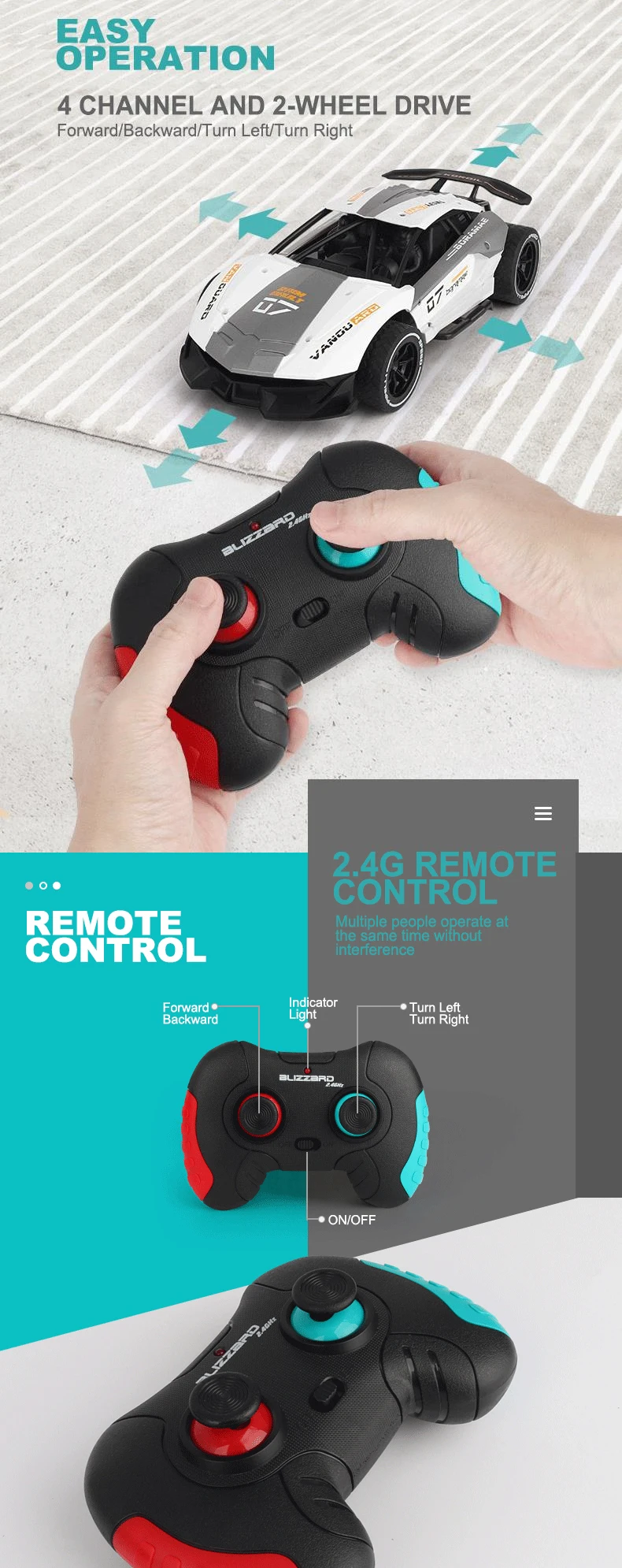 1/12 Radio Control Racing Car Toy Remote Control High Speed Drift ...