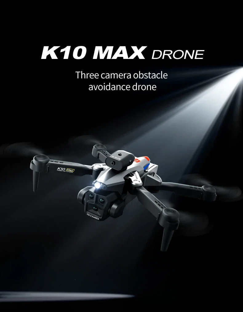 K10 Max Smart Drone - Obstacle Avoidance & 4K Photography